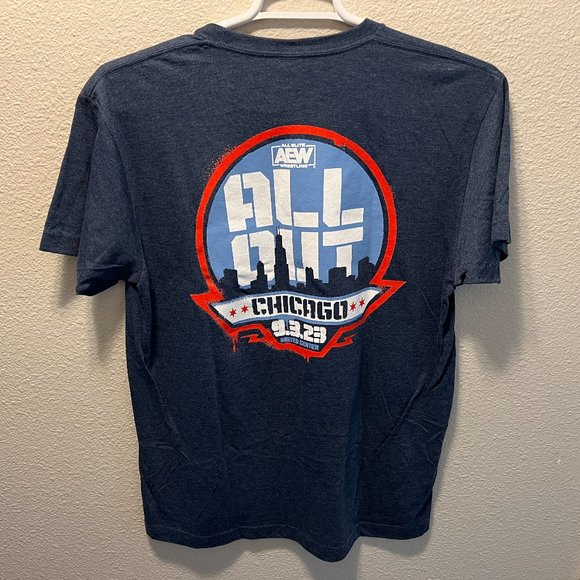 Aew | Shirts | Mens Aew Live All Out Chicago 9323 United Center ...